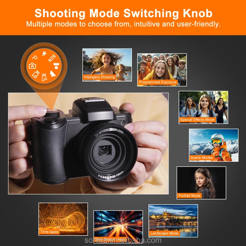 Custom 5x Optical 8k Video and Audio Professional Cameras