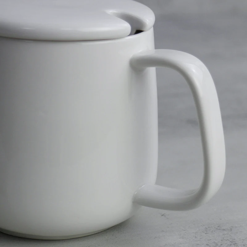 Custom Personalized Classic Plain White Ceramic Mug Porcelain Mug With ...