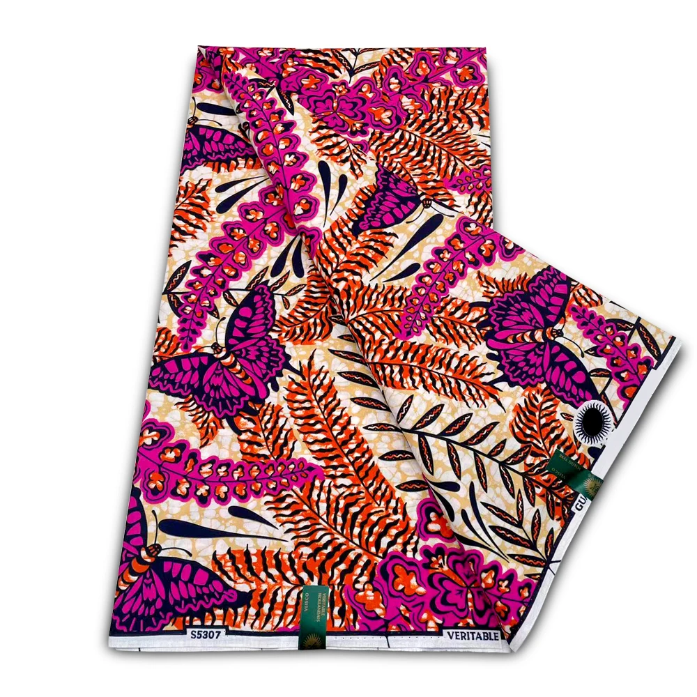 100% Cotton Veritable Wax Designs African Dutch Guaranteed Real Wax ...