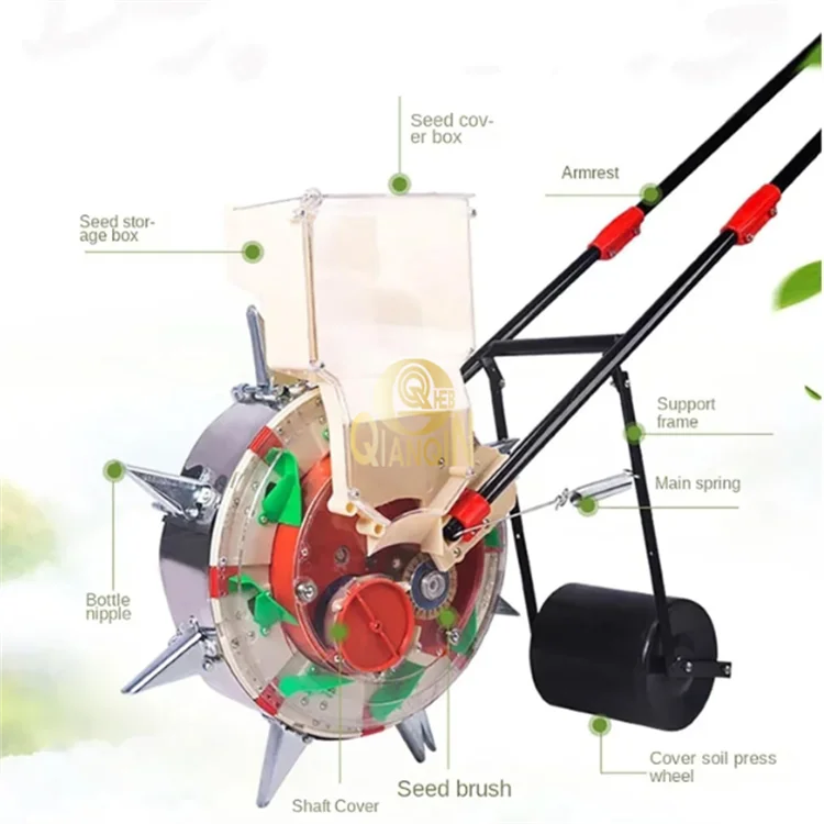Hand-Push Garden Manual Seeder Planter Machine for Soy Peanut Corn ...
