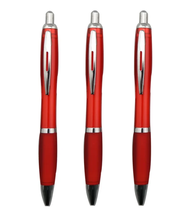 Promotional Orange Curvy Contour Pen Branded Novelty Ballpoint Pen with ...