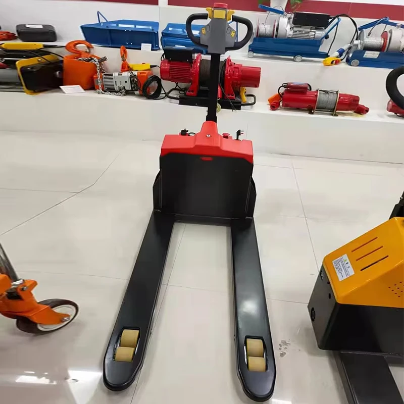 2 Ton Electric Pallet Stacking Truck Warehouse Cargo Electric Hydraulic ...