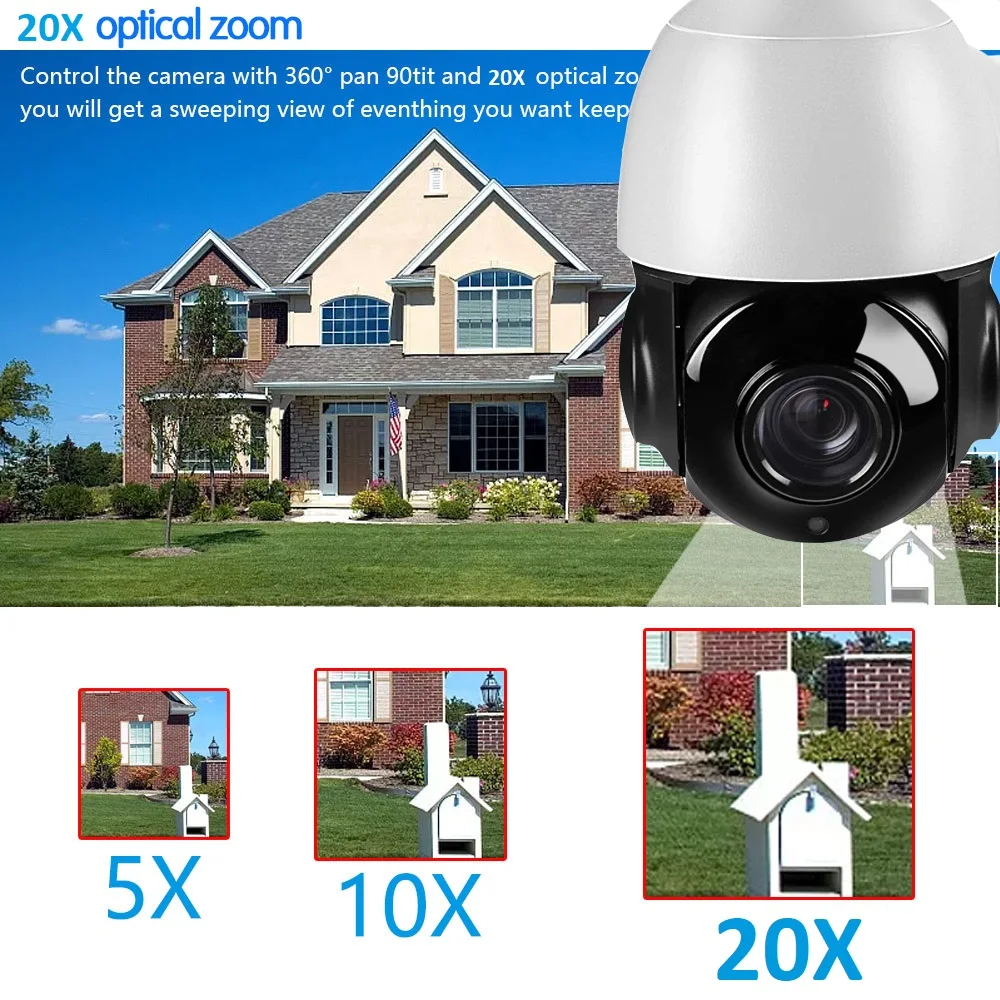 Poe 4K 8MP Auto Tracking PTZ Camera - Reliable & Versatile