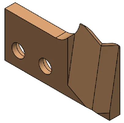 0037943 V-Blade R=0.00 Upper Gamma 333 Komax Blades Tooling