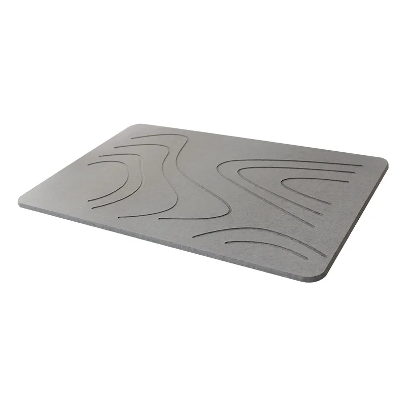 Custom Texture Diatomaceous Earth Bath Mats - Non-slip