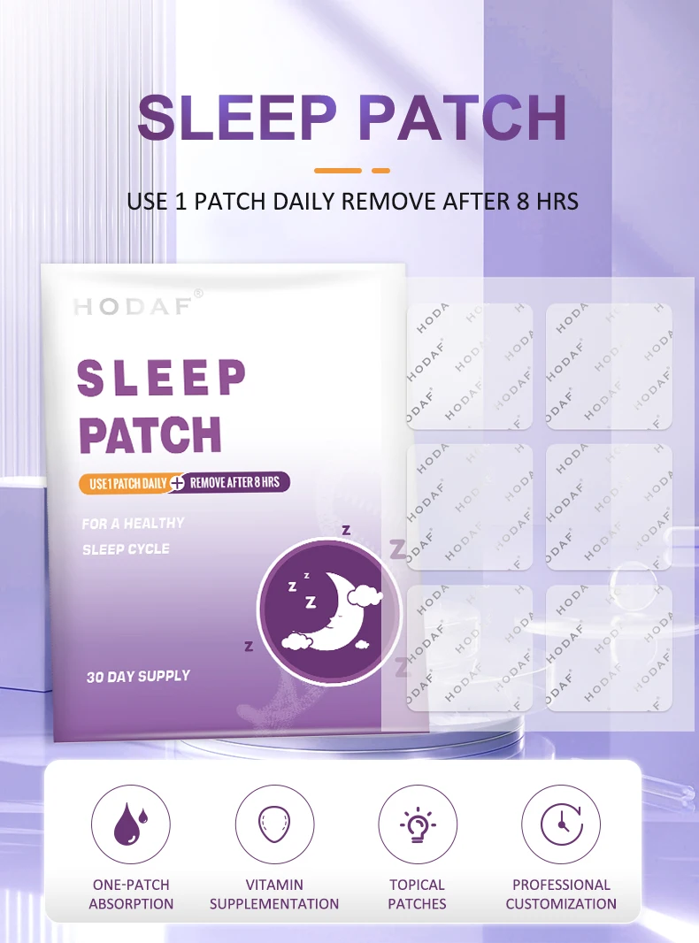 Private Labels Deep Sleep Patch with Melatonin - Natural Sleep Support