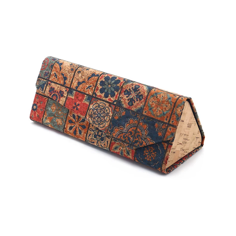 Custom Logo Luxury Triangle Cork Sunglasses Packaging Paper Boxes Case ...