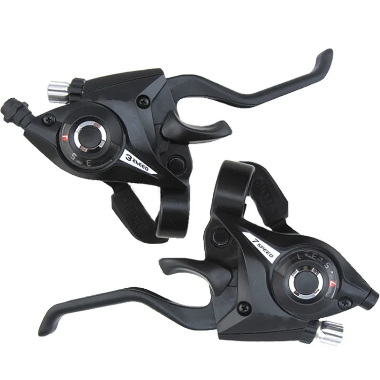 Mountain Road Bicycle Brake Lever Shifter Aluminum 7/8/21/24 Speed ...