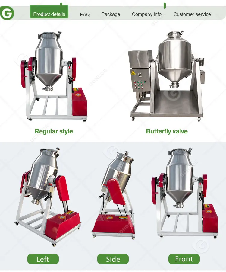 Premix Blender W-200 Double Spiral Cone Rotary Tumbling Seasoning ...