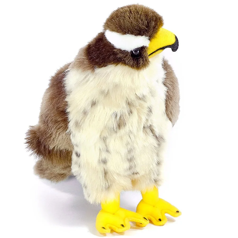 Greenmart Wild Animal Falcon Hawk Stuffed Premium Fluffy Bird Stuffed ...