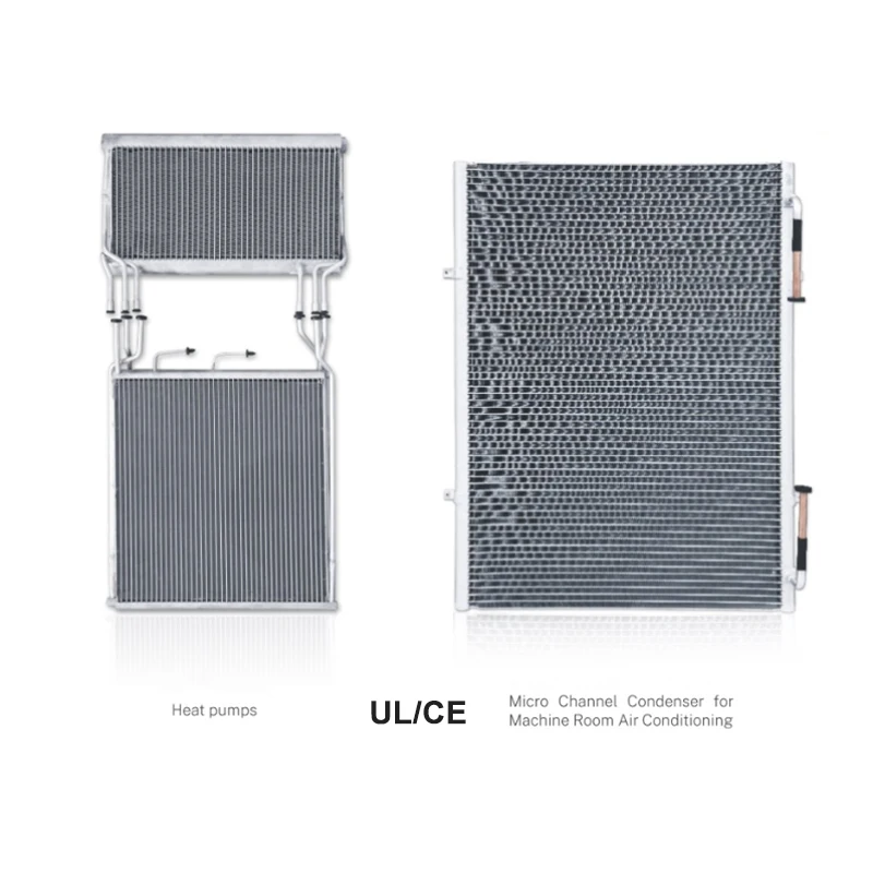 Microchannel Heat Pipe Radiator Aluminum Heat Exchanger Condenser For ...