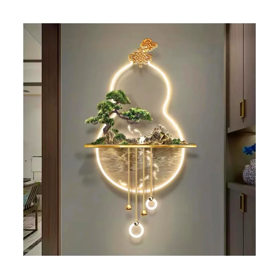 Modern Luxury Newest Chinese LED 3D home wall decoration with ...