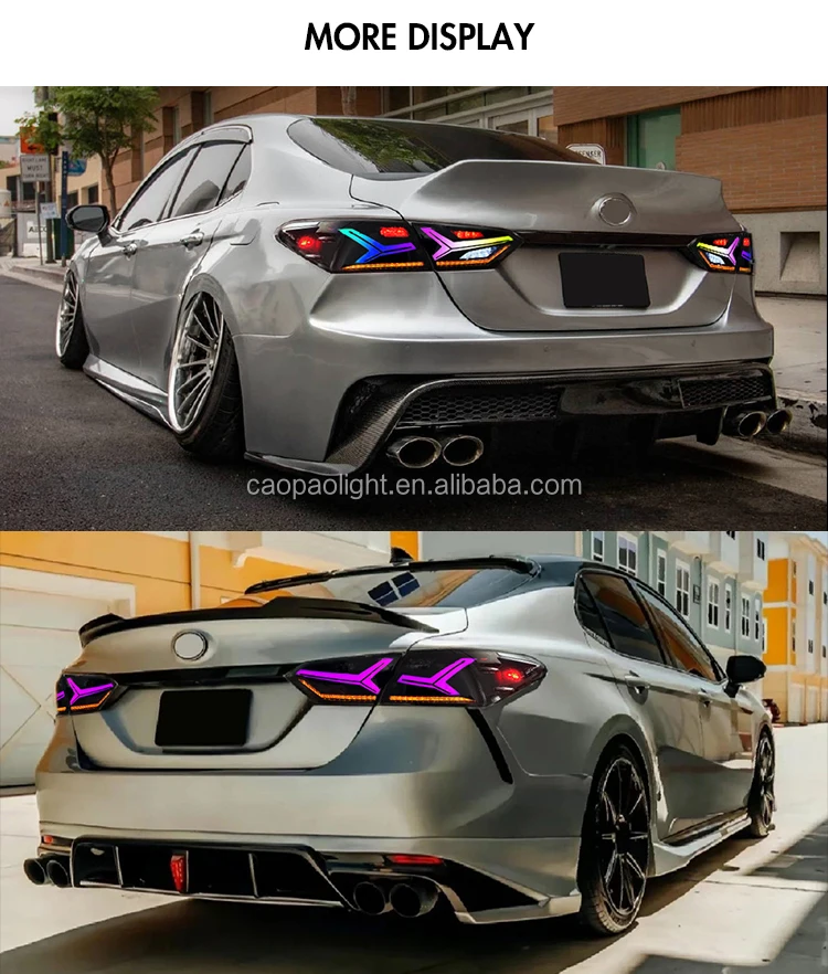Tt-abc Rgb Fish Bone Style Led Tail Light For Toyota Camry 2018 2019 ...