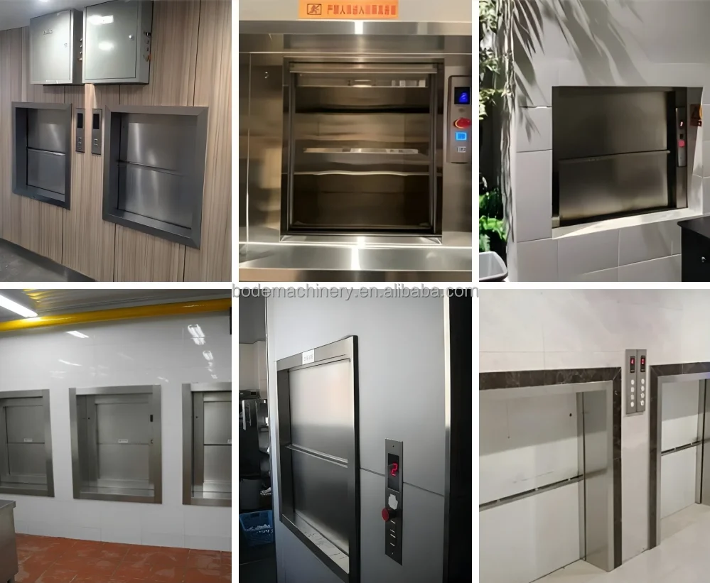 500kg Traction Motor Elevator Dumbwaiter Lift Gearless 1m/s