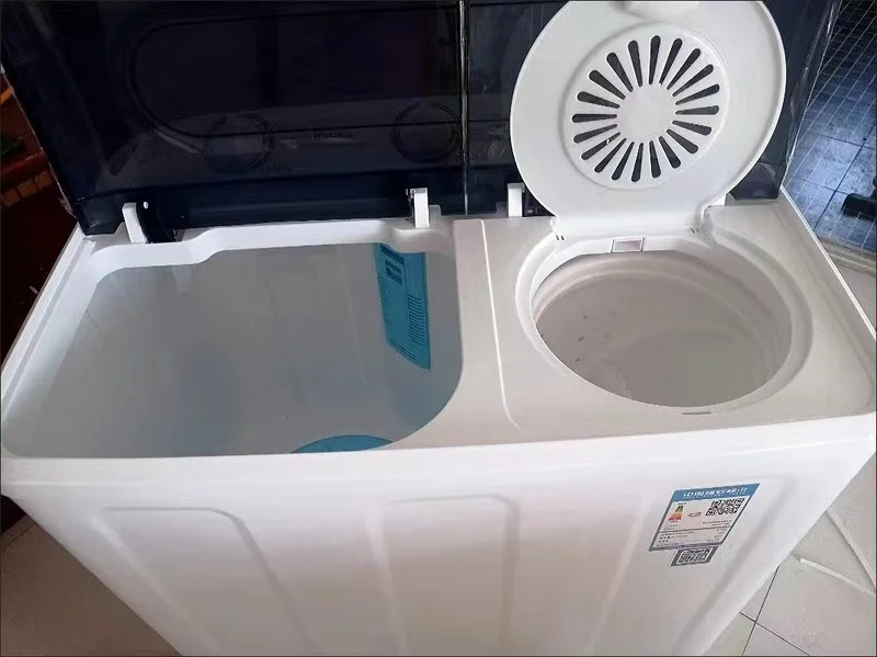 10kg Double Bucket Semi-automatic Washing Machine Stainless Steel ...