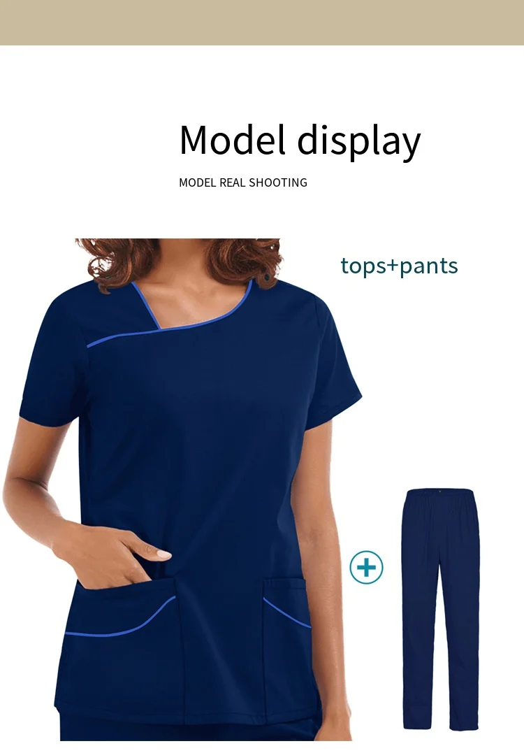 Medical Uniforms Nursing Uniforms New Design Stretchy Soft Short Sleeve ...