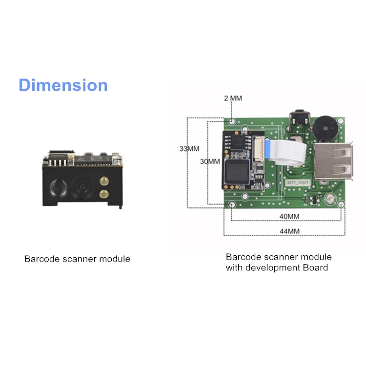 1D 2D CMOS Barcode Scanner Module QR Scanner Engine Fixed Mount High ...