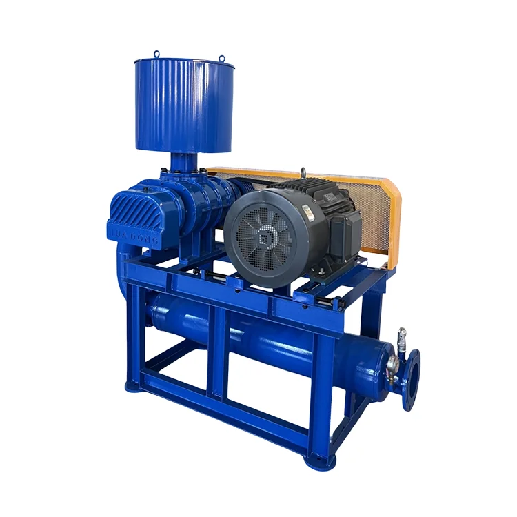 Three Leaf Roots Blower Pneumatic Conveying Sewage Treatment High ...