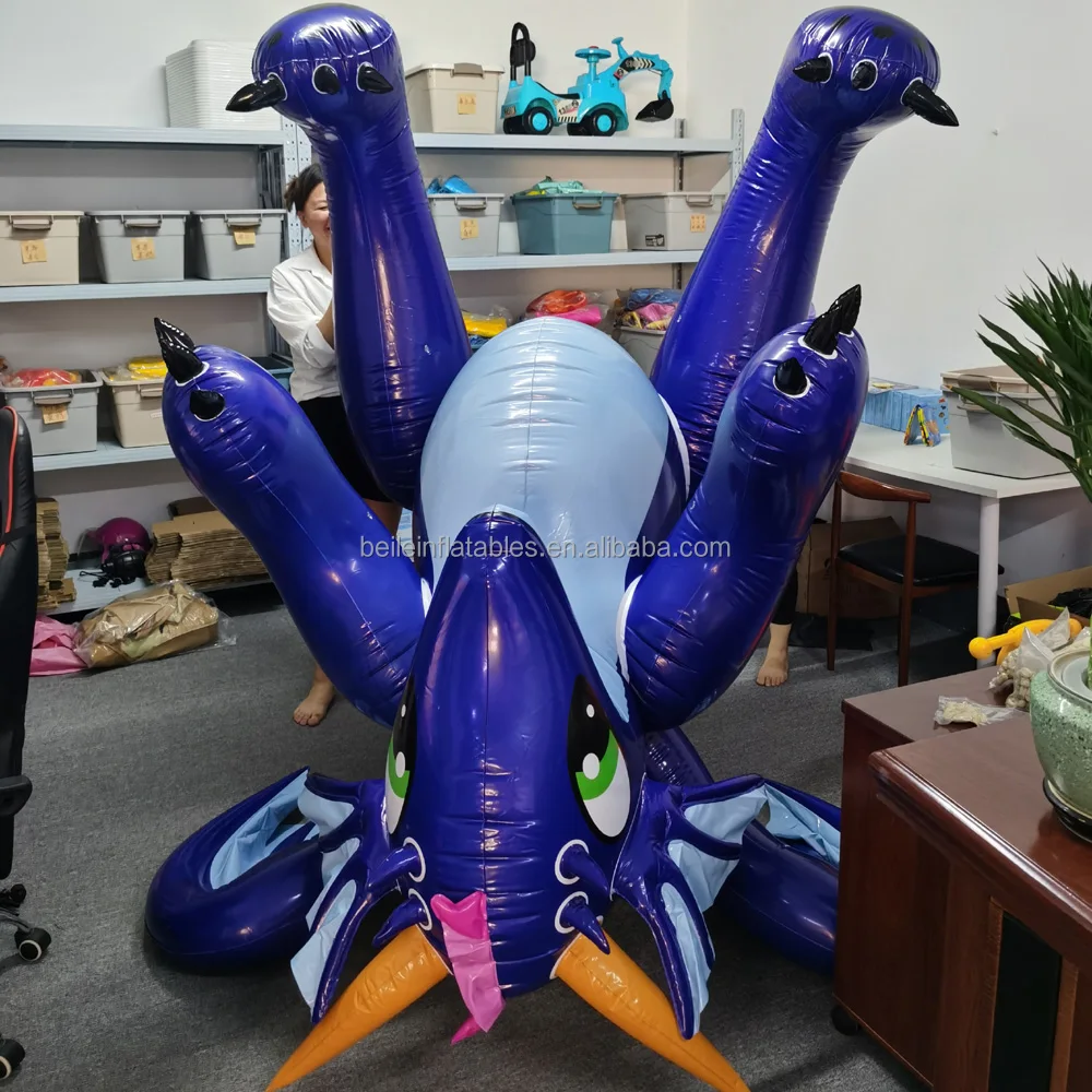 Customized Bule PVC Inflatable Cute Cartoon Dragon for Advertising ...