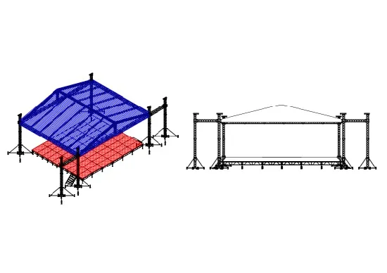 Telescopic Lifting Tower/Lift Tower Truss System/Aluminum Truss Lift ...