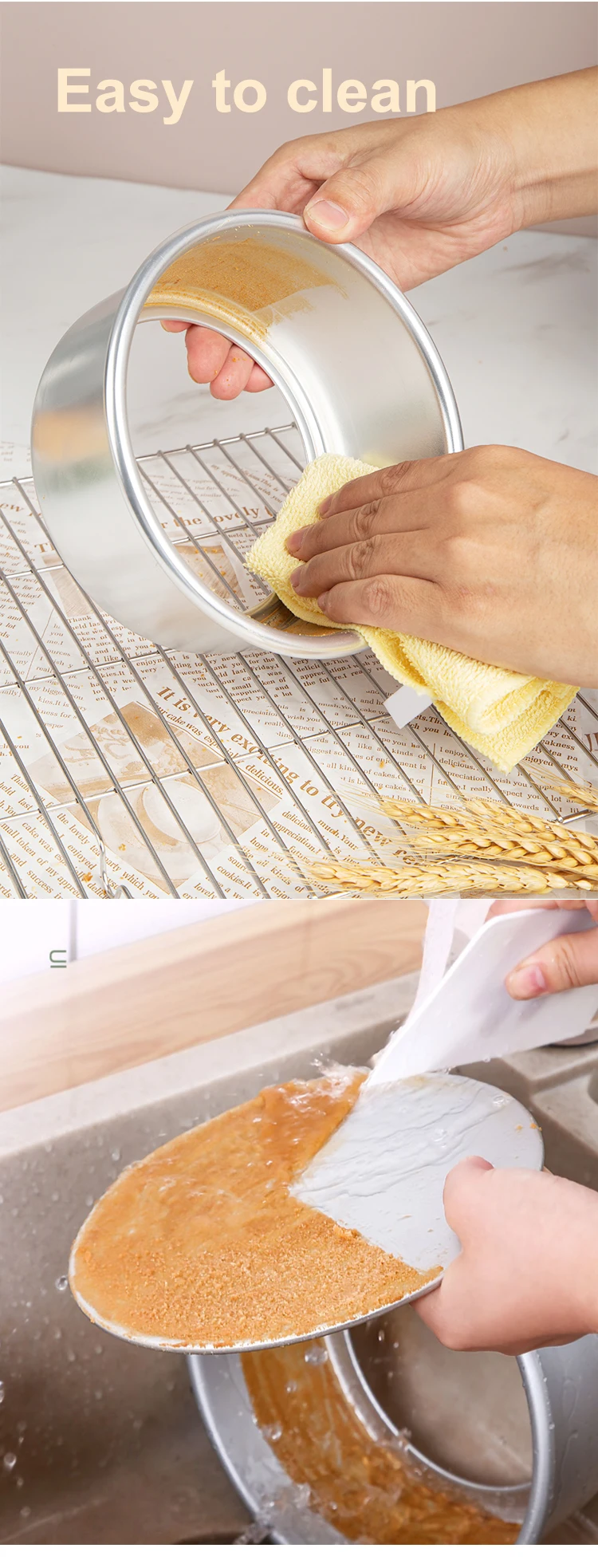 Oem Bakeware 9 Inches Round Removable Baking Pans Accessories Round ...