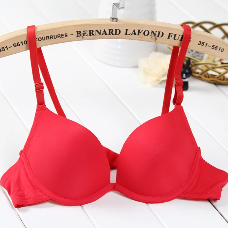 Small Breast Women Double Push Up Bra Sexy Push Up Bra Silicone ...