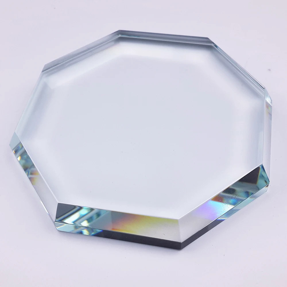 Wholesale Office Souvenirs Blank Octagonal Shape Crystal Paperweight ...