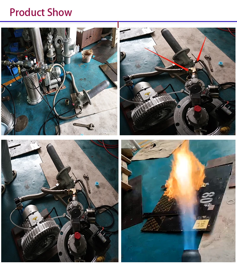 230kw Industrial Gas/ Light Oil/ Waste Oil Burners Burners For Internal ...