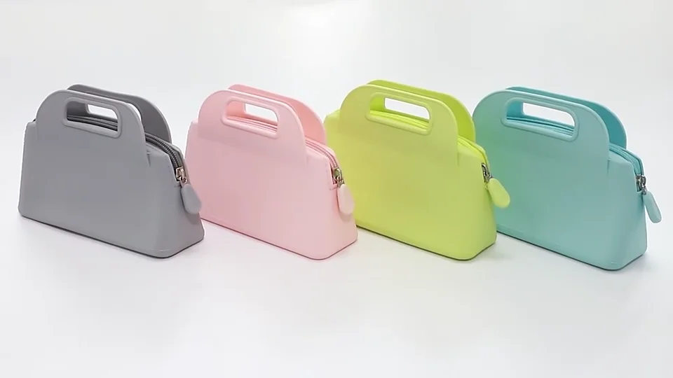 2022 Silicone Makeup Fashion Bag Small Clutch Trendy Ladies Handbag ...