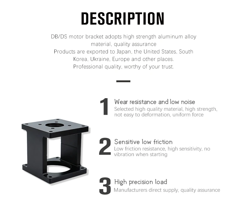 Nema 52 Motor Bracket - DS130/DB130 Servo Stepper Mount