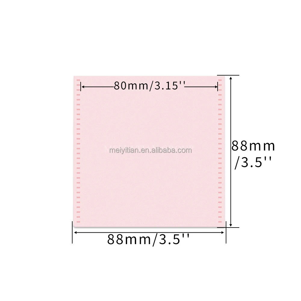 3.5x3.5 Inch Pink PP Cash Envelope - Zipless Money Storage