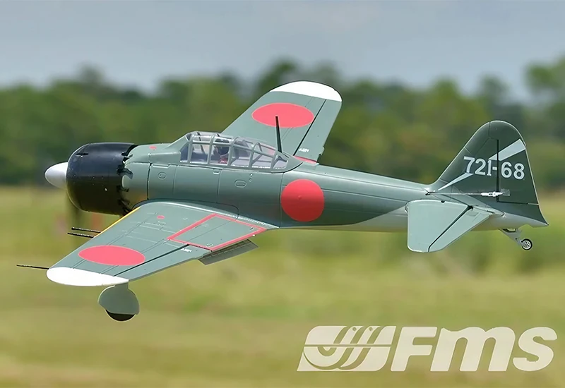 Authentic FMS A6M5 Zero 1100mm Warbird PNP RC Airplane - EPO Foam Scale ...