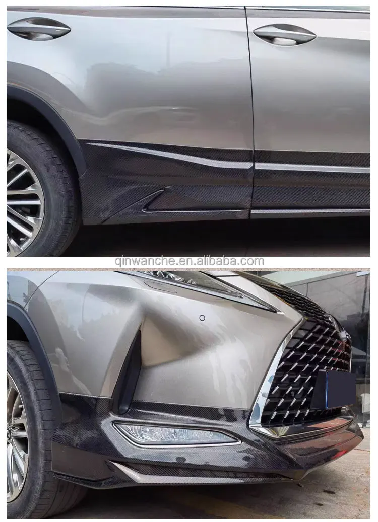 Car Accessories Carbon Fiber Front lip Rear lip Side skirts For Lexus ...