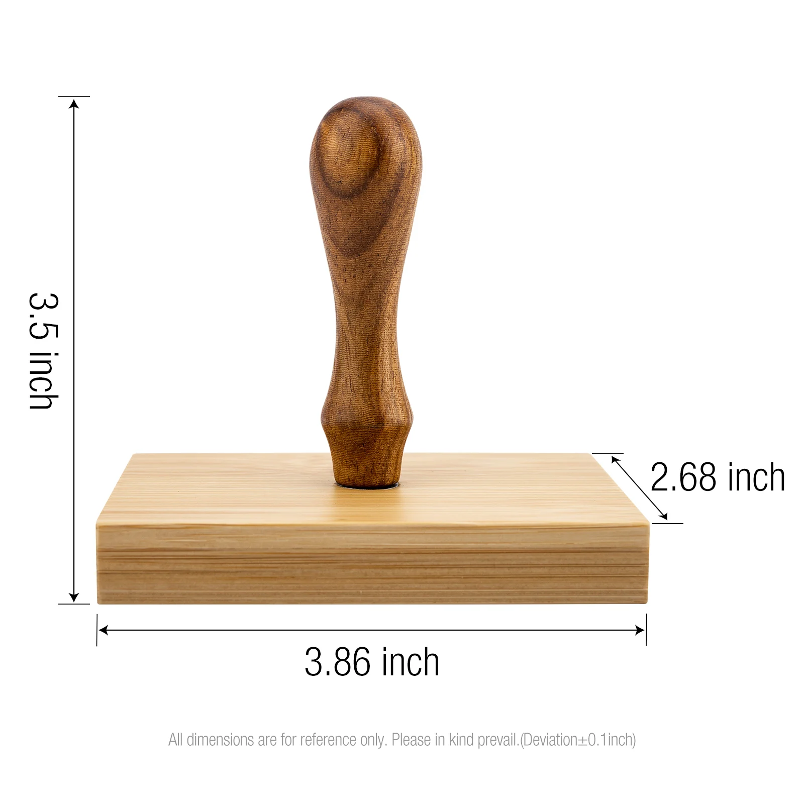 Handmade Self-inking Wooden Stamp With Handle Personalized Wood Dog For ...