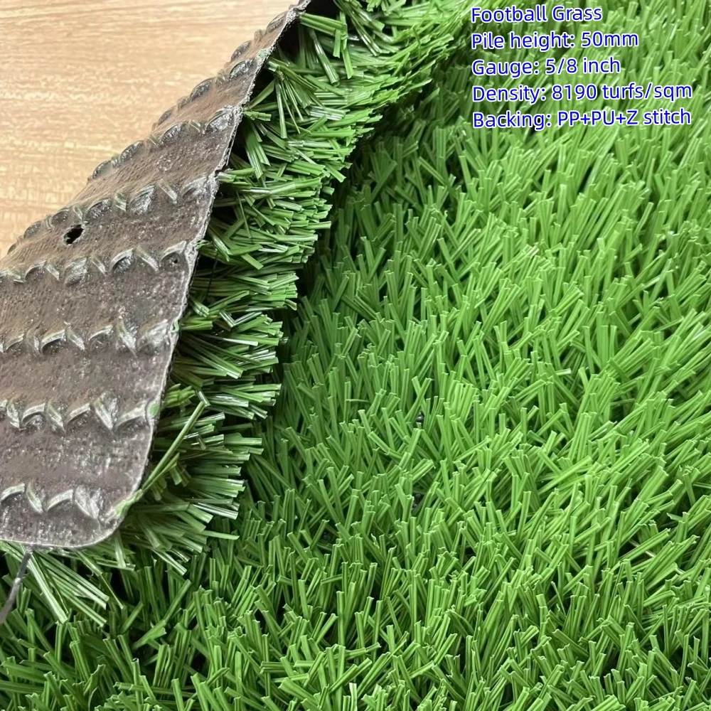 Tianlu 50mm Football Soccer Turf Grass Pu Backing For Football Soccer ...