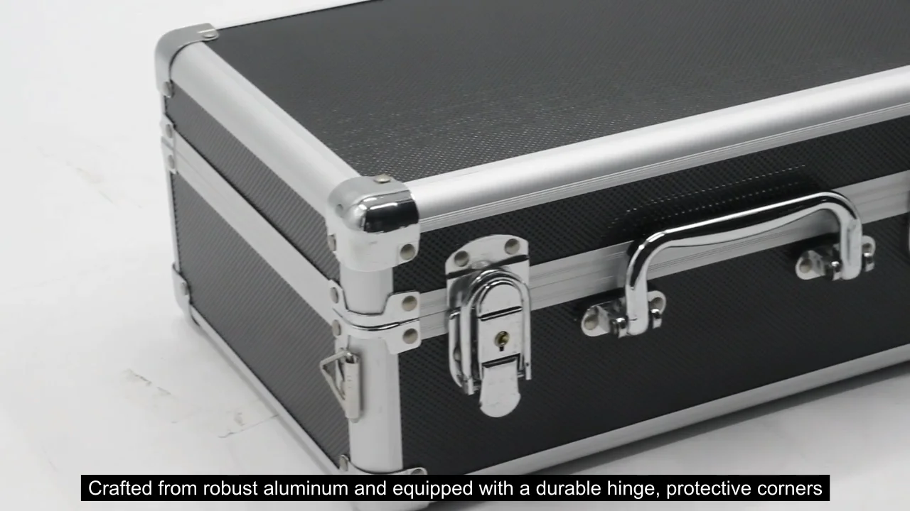 Portable Aluminum Alloy Metal Tool Case Document Tool Storage Box With ...