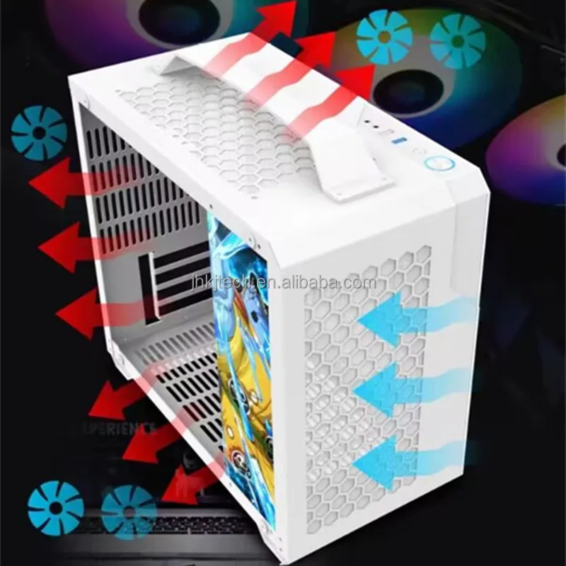 Desktop Itx/ M-itx Motherboard Computer Host Box 240mm Water Cooling ...