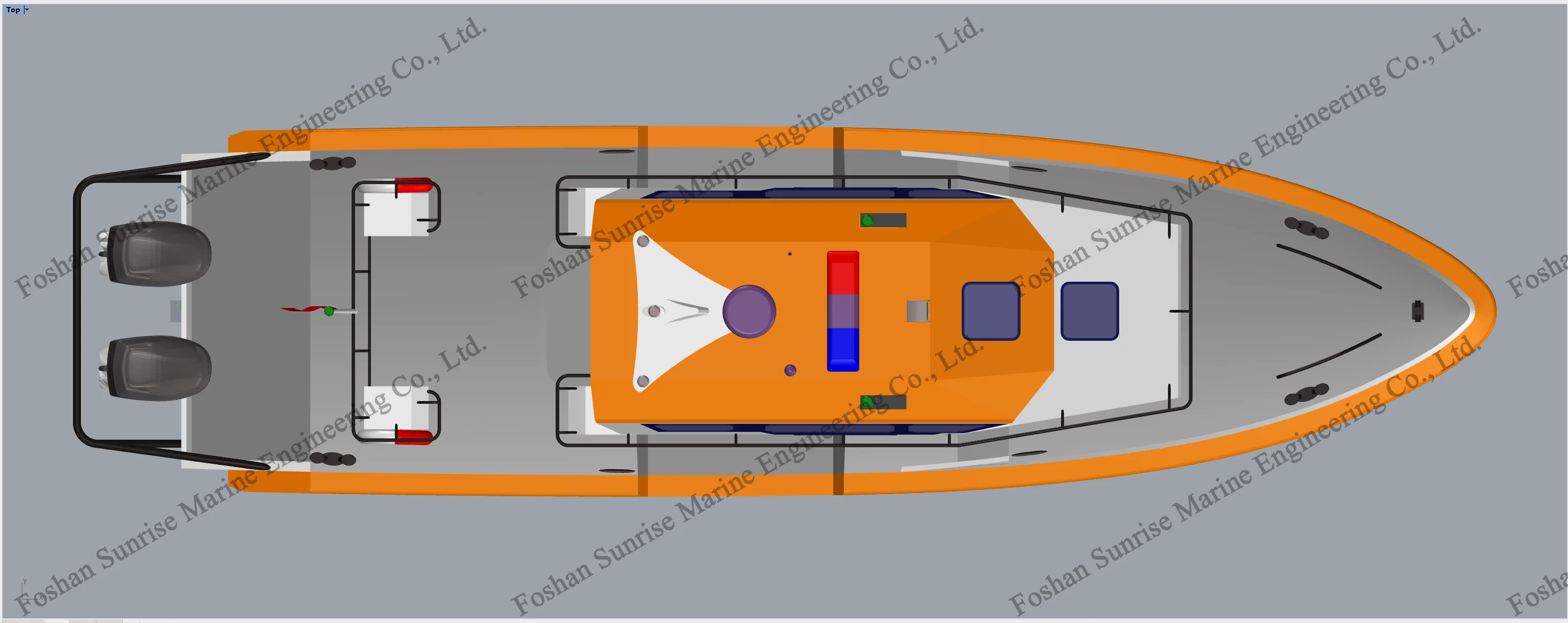 12m Small Aluminum Patrol Boat Rescue Boat Sar With Outboard Engine ...