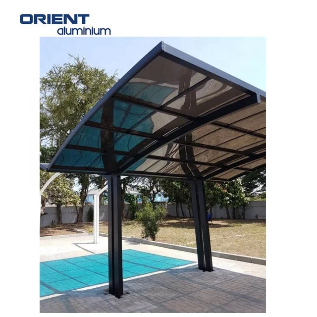 Strong Structure Free Standing Carport Aluminium Poly Carbonate Canopy ...