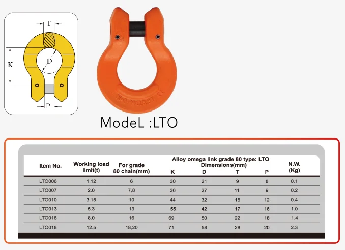 TOYO-INTL LTO Type G80 G100 Alloy Steel Connecting Link| Alibaba.com