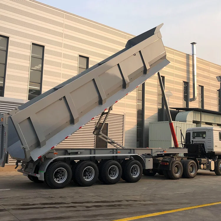 Trailer Tipper Semi Rear Side Axles 3 40 Dumper Ton Manufacturing 4 ...
