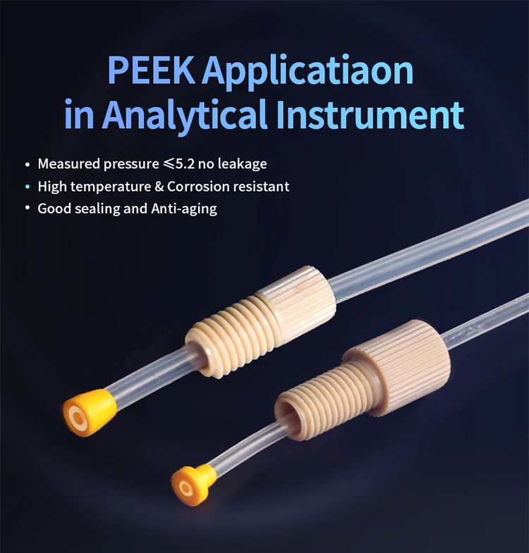 Two-piece High Pressure PEEK Tubing Fittings for HPLC