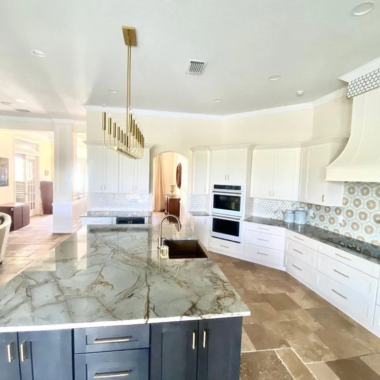 YD Stone Luxury Brazil Quartzite - Blue Roma Impression