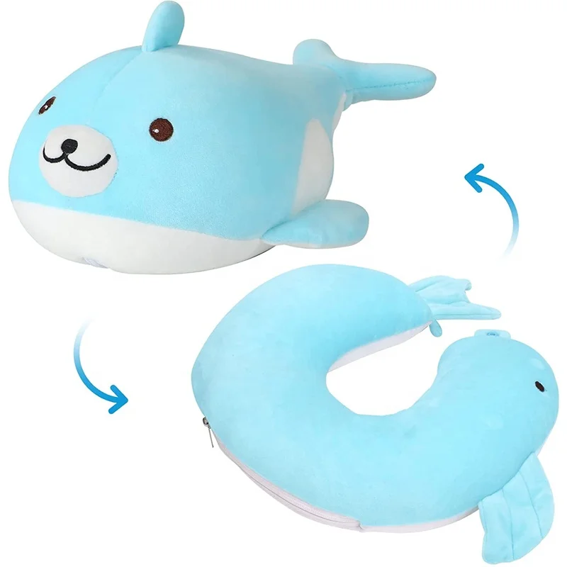 Custom Pink Dolphin Toy Plush Pillow Stuffed Animals Gifts Seal Plushie ...