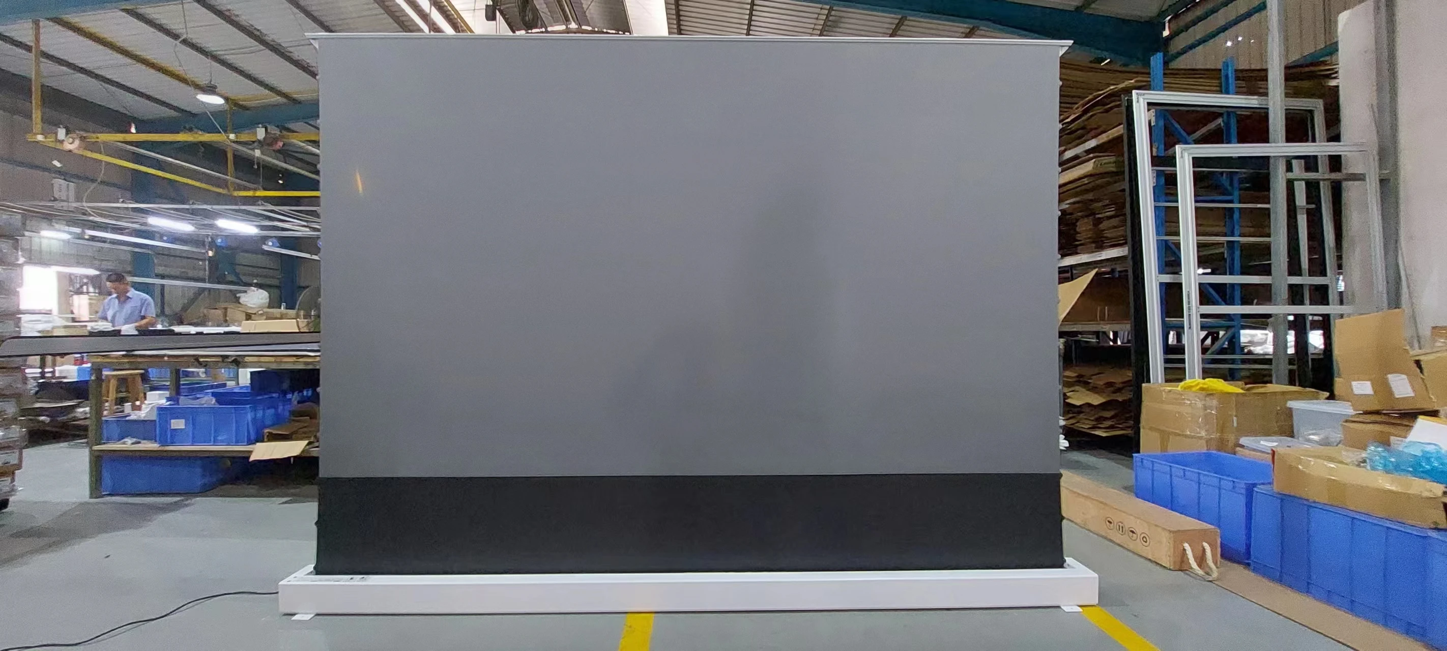 120 Inch Motorized Electric Projector Screen - Pet Crystal