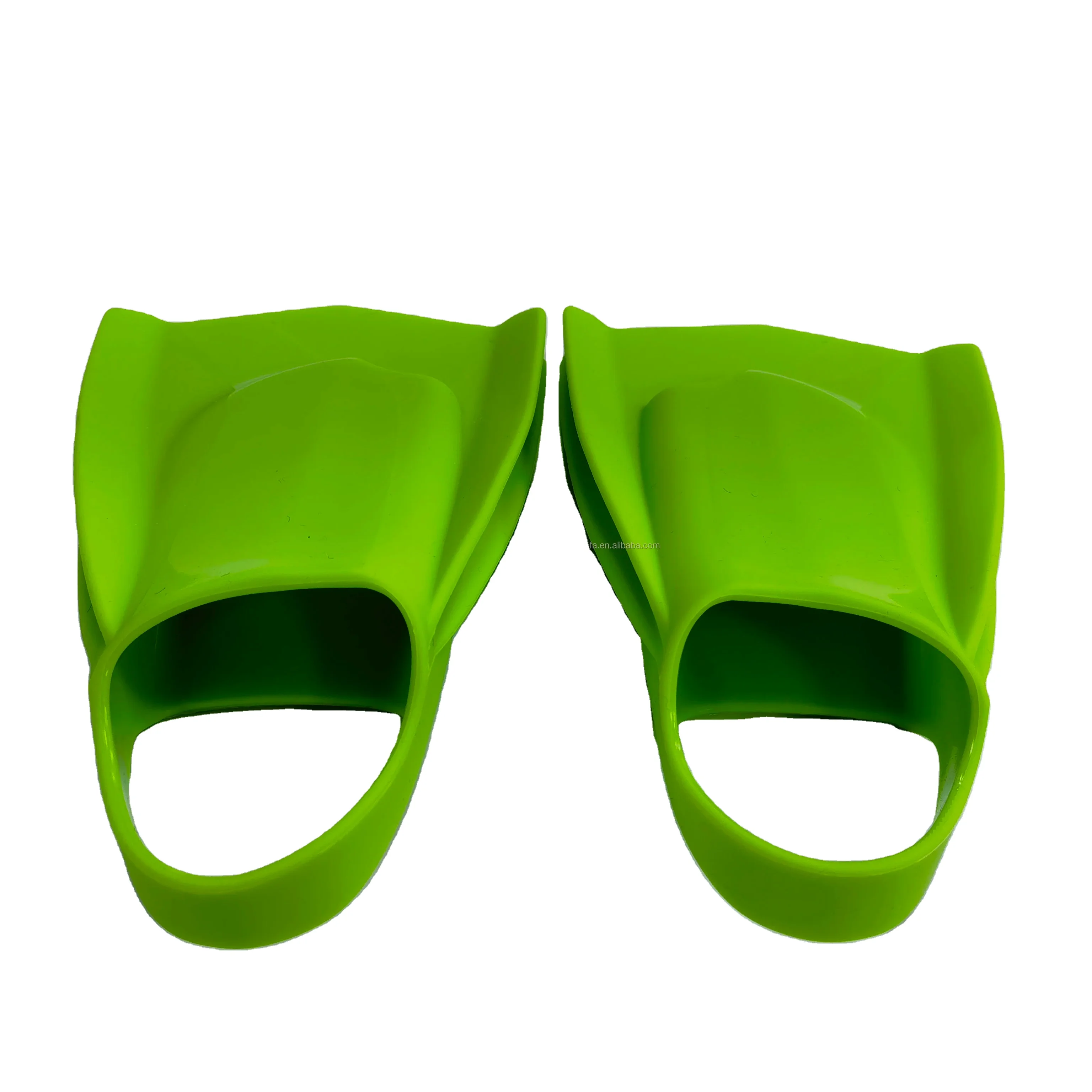Free Swimming Training Open Heal Adult Fins Silicone Flippers Short ...