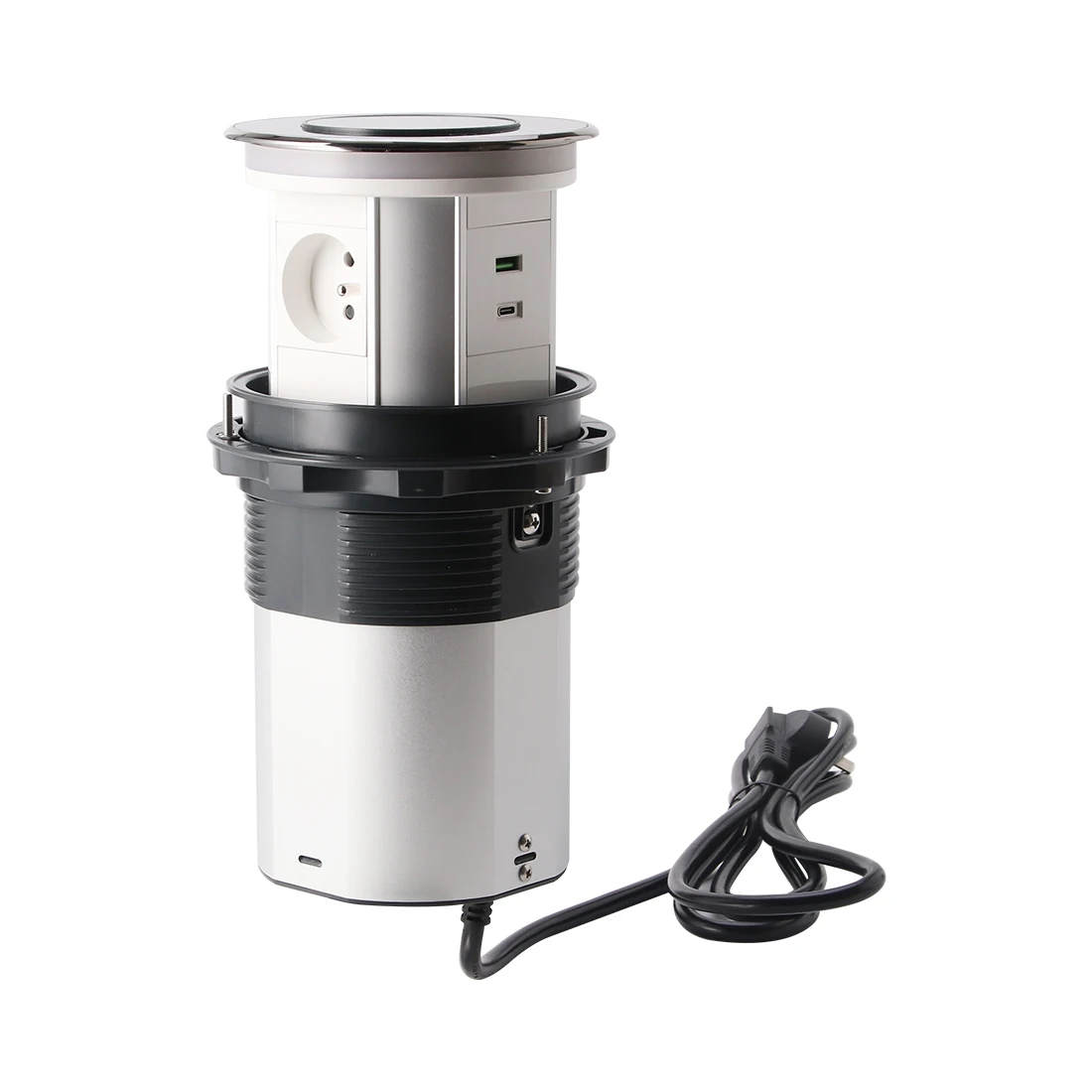 French Type Electric Pop up Retractable Extension Plug Desk Power Point ...