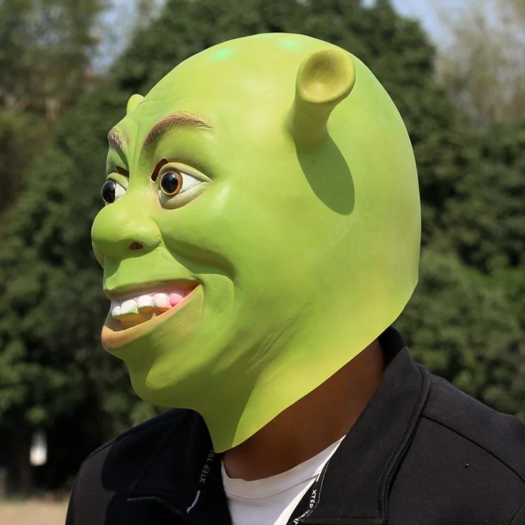 Monster Shrek Full Head Latex Mask - Halloween Fun