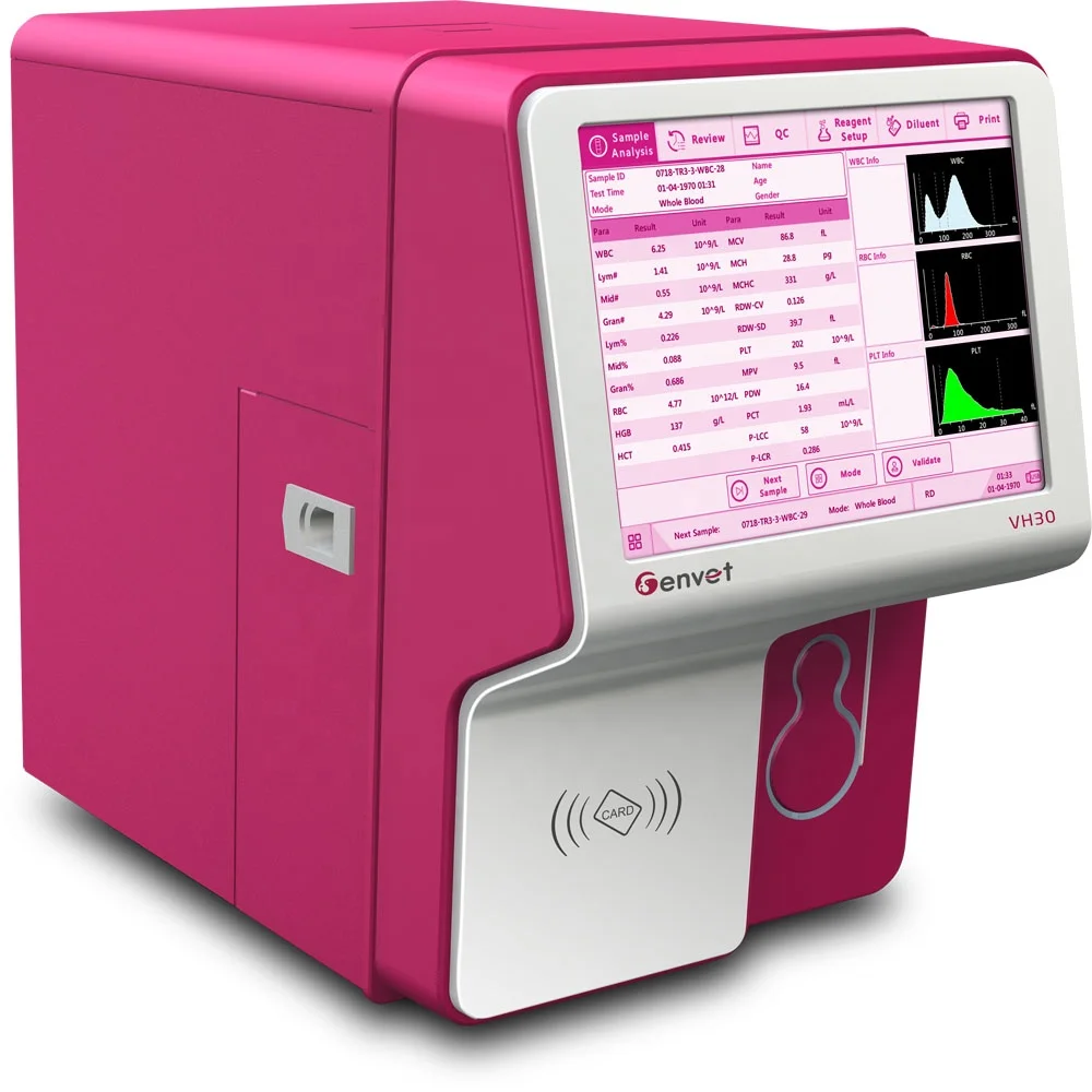 Hot Sale Vh30 Blood Cell Counter Machine 3-part Fully Automatic ...