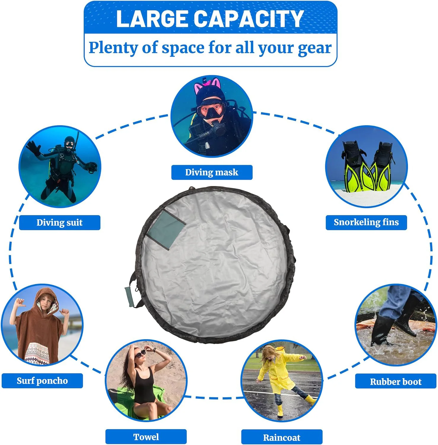 Outdoor Surfing Drawstring Dry-bag For Scuba Diving Surf Kayak Beach ...